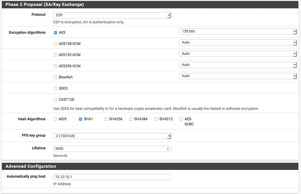 FortiGate / pfsense interoperability - Fortinet - Indeni Community